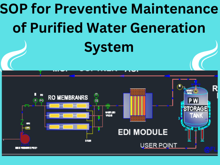 SOP For Preventive Maintenance Of Purified Water Generation System EN ...