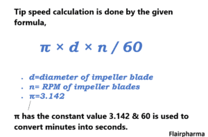 Tip Speed Calculation In RMG » Flair Pharma The Knowledge Kit.